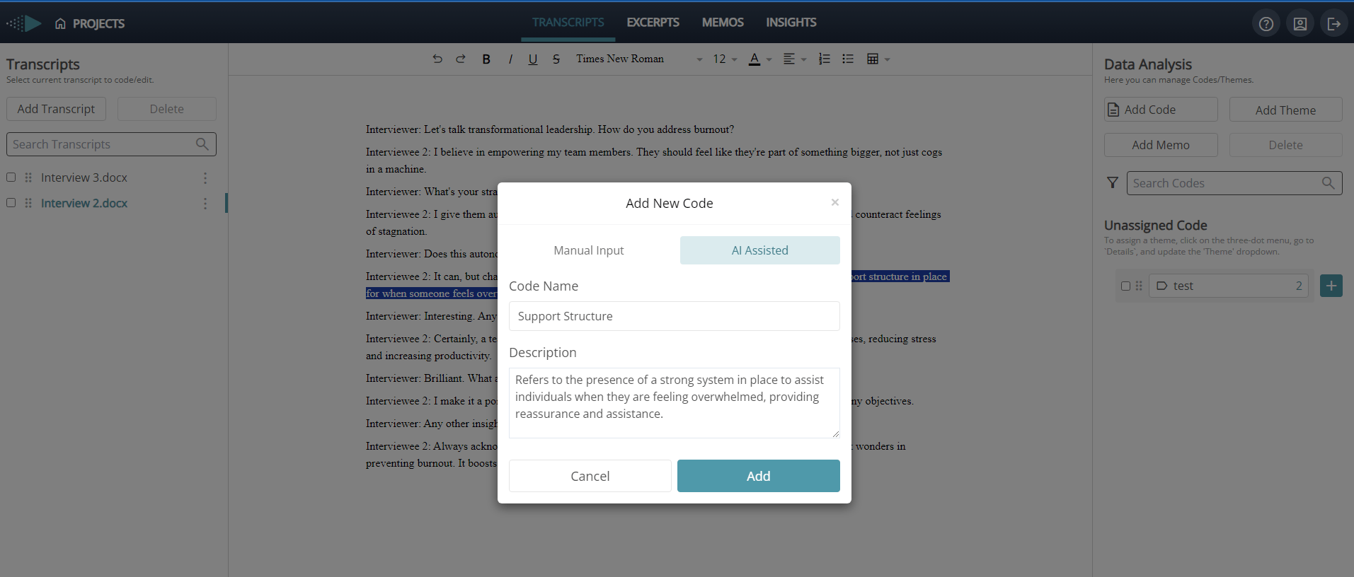 Features | Intellectus Qualitative
